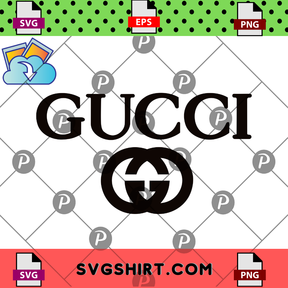 Gucci Logo SVG PNG EPS DXF Digital Download