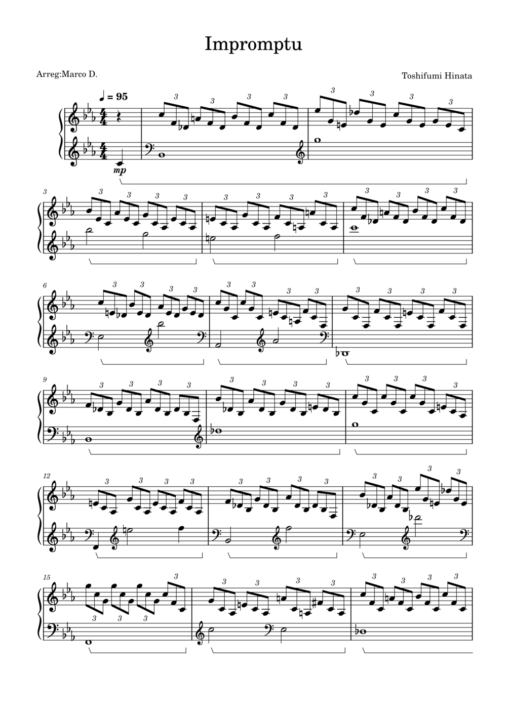 Impromptu | Toshifumi Hinata SHEET + MIDI