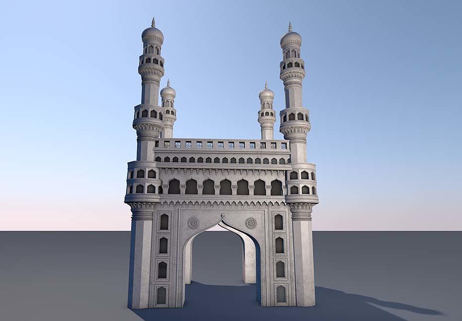 Charminar 3d Model