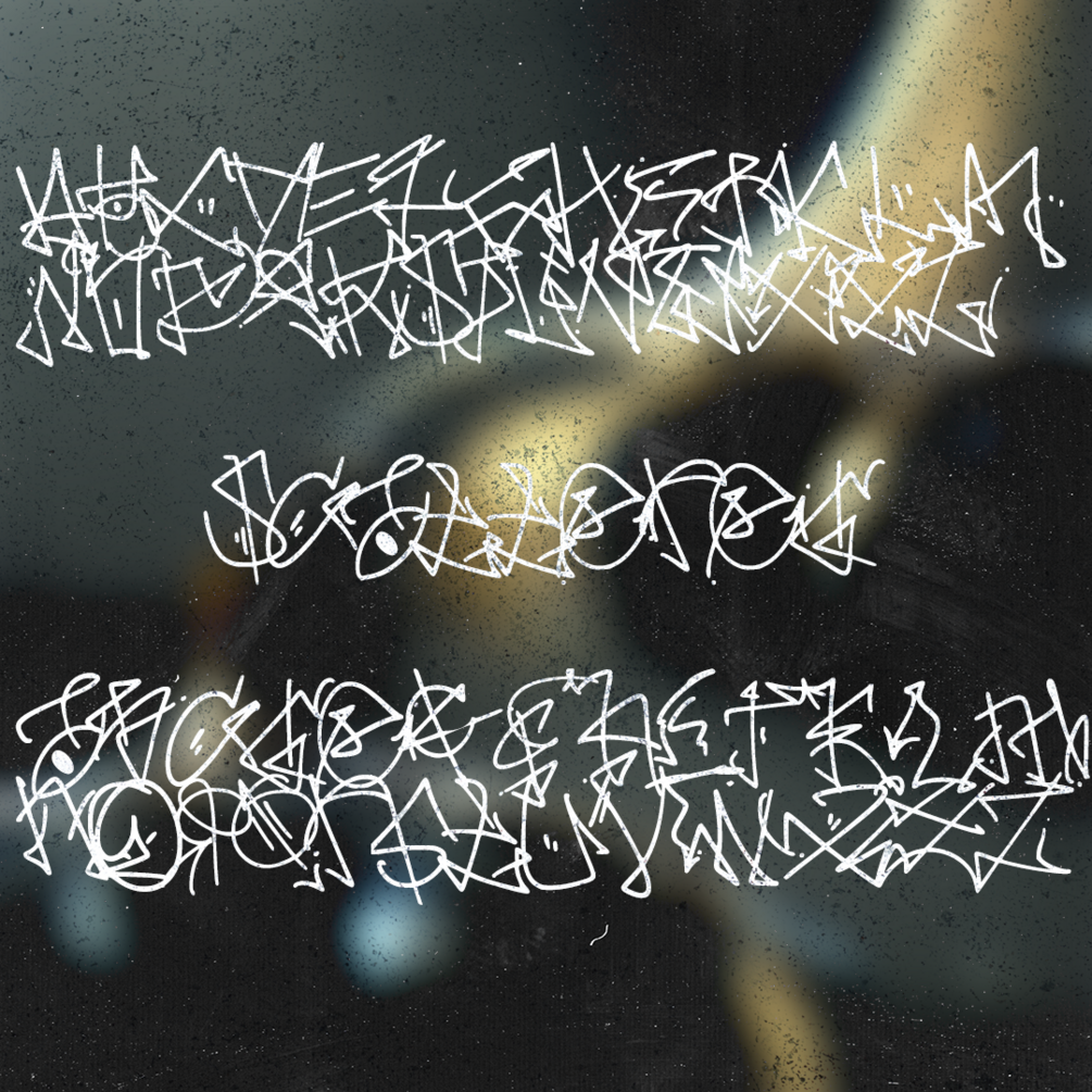 Scatterred Vandalism font
