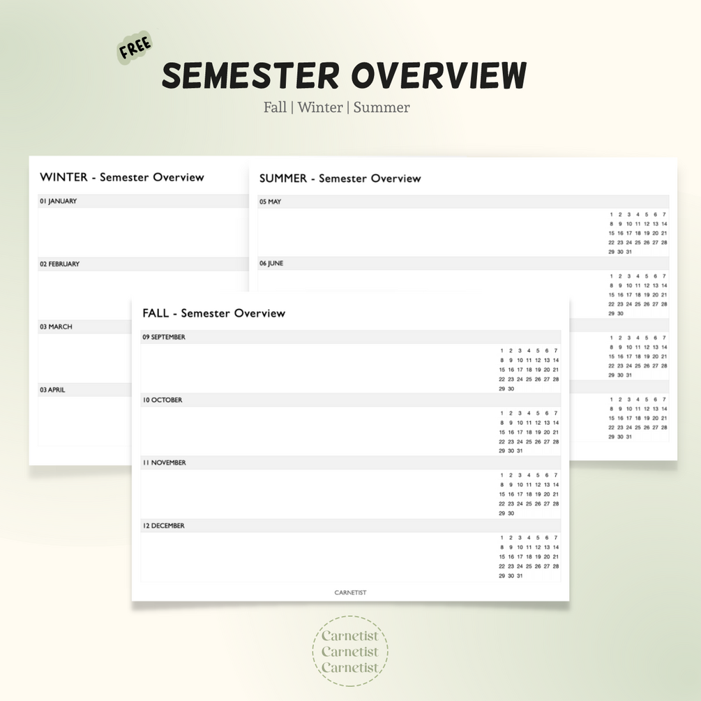 Free Semester Overview