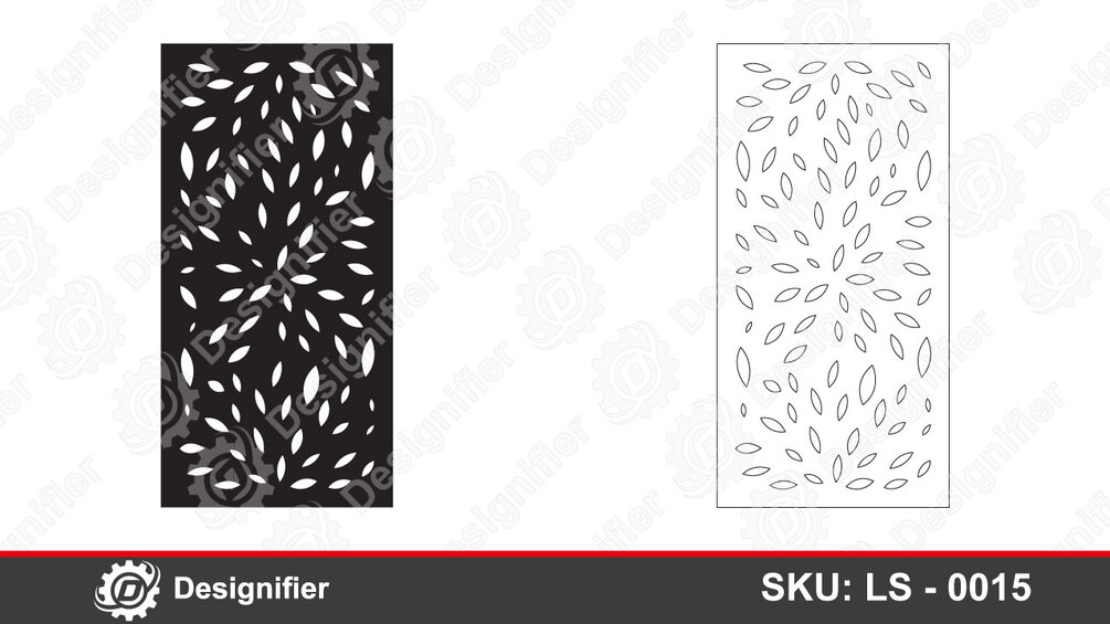 Bloom Privacy Screen DXF LS0015, SVG CDR File Ready To Cut With Laser ...