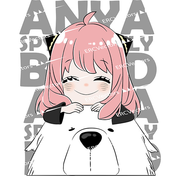 SVG Anya and Bond Vector, PDF , PNG, SVG , AI