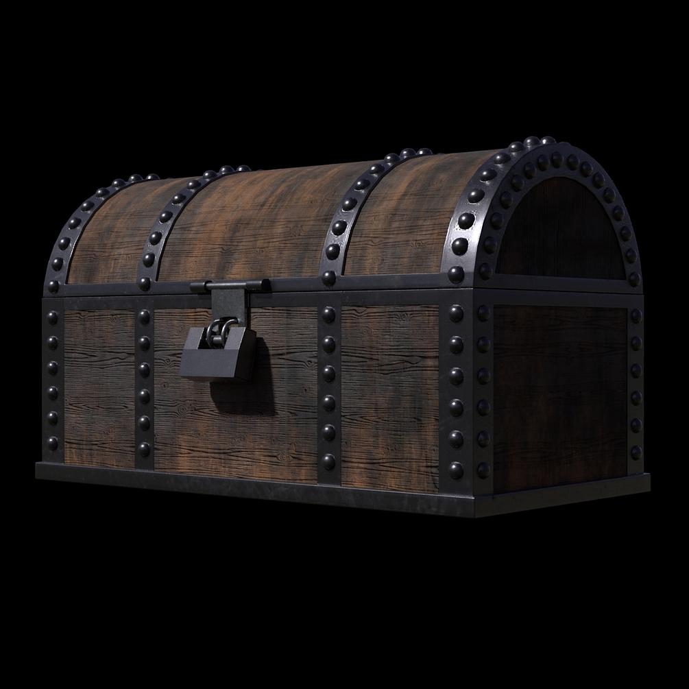 Treasure Chest - 3D Model (Rigged)