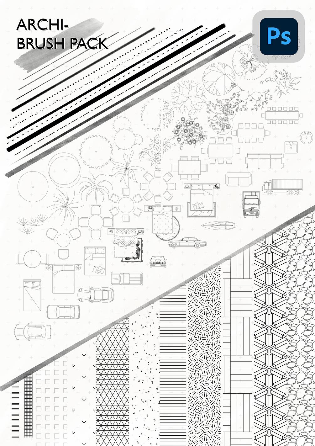 (Adobe Photoshop) Line Art and Architecture Suite