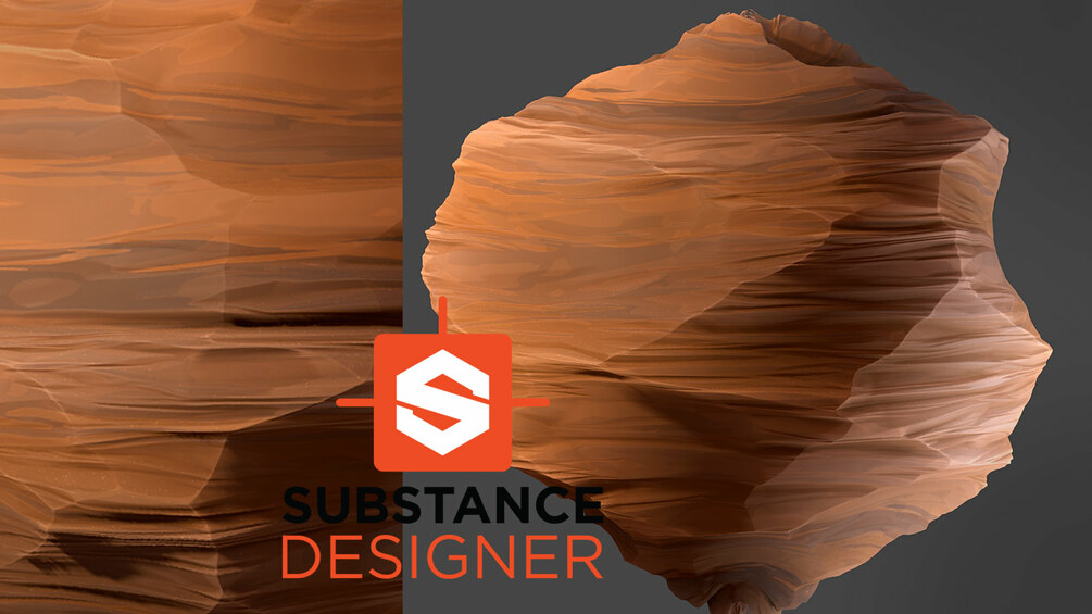 Stylized Desert Cliff Wall - Substance Designer