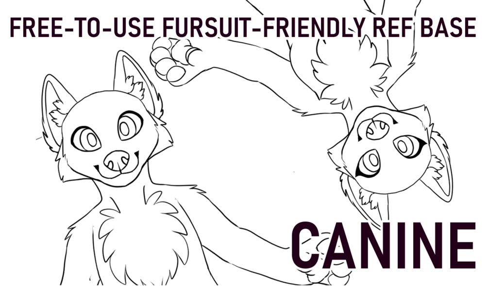 F2U Canine Fursuit Reference Bases