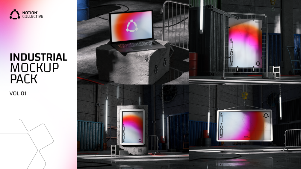 Industrial Mockups vol. 01