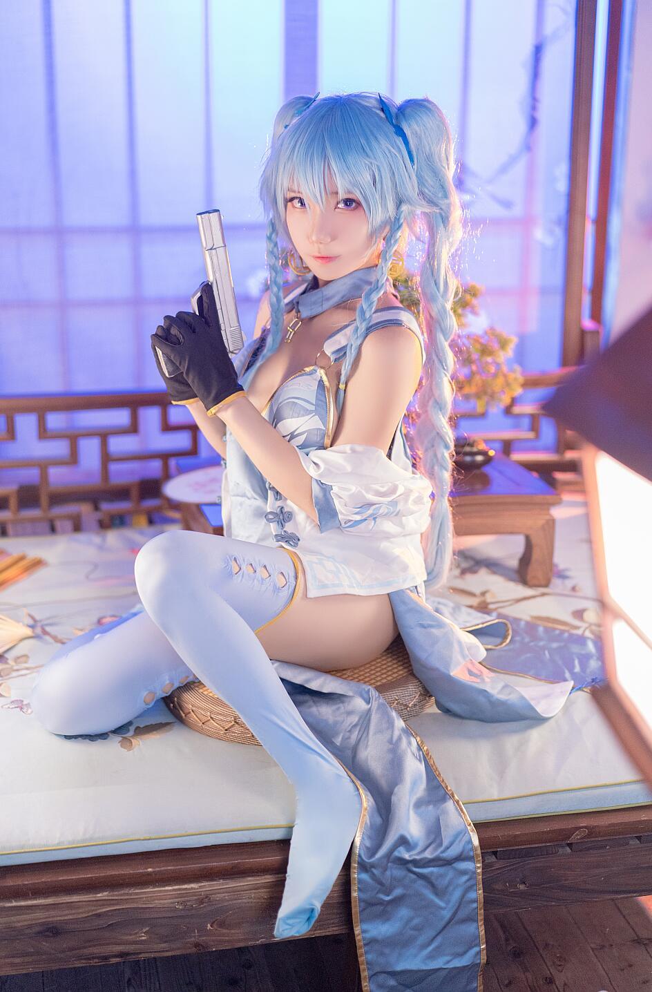 [CN:卜呦] 少女前线 pa15 翠雀媚 (cosplay photos|コスプレ写真)