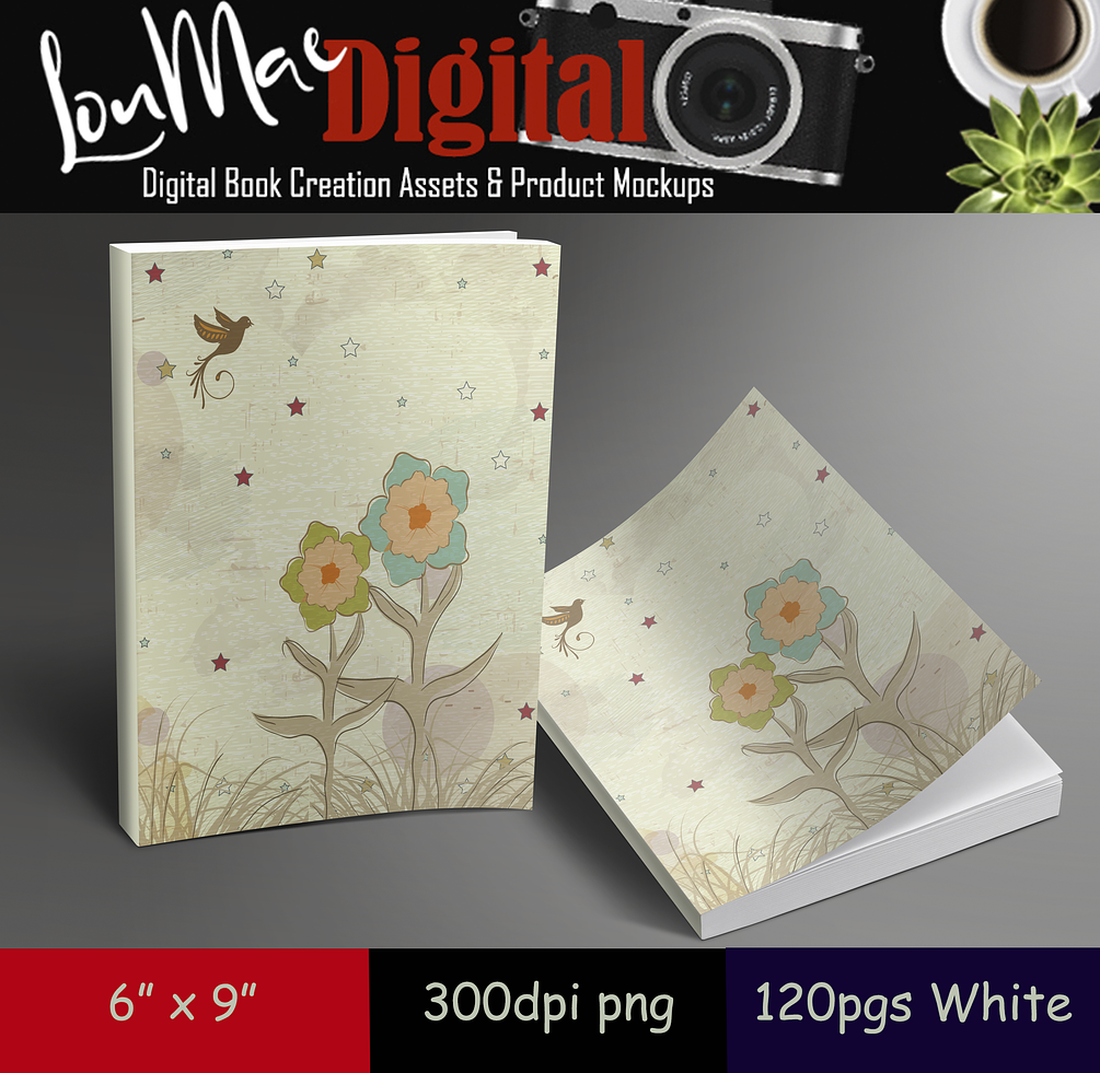 KDP Book Cover 6 x 9inch 120pg (Revel Cream)