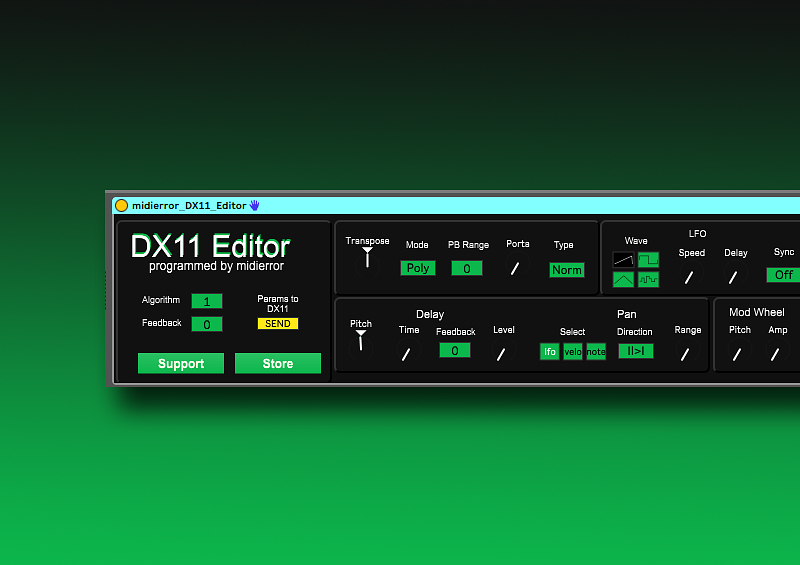 Yamaha DX11 Editor [Max4Live]