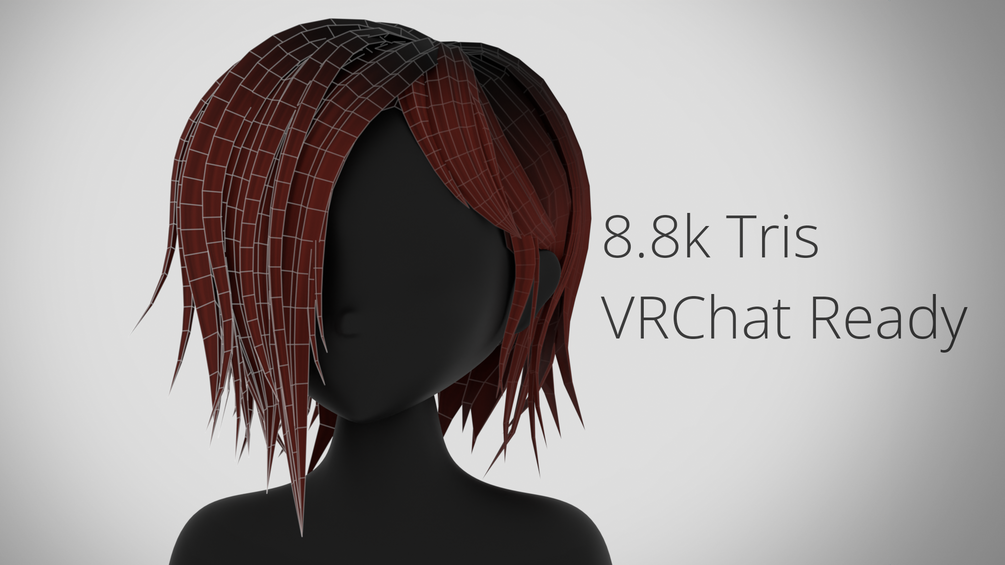 Messy Hair Duo (VRChat PhysBone Ready)