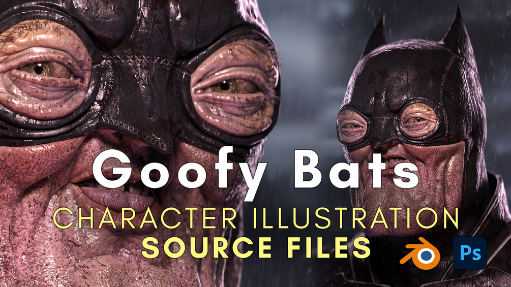 Goofy Bats - Character Illustration Source Files