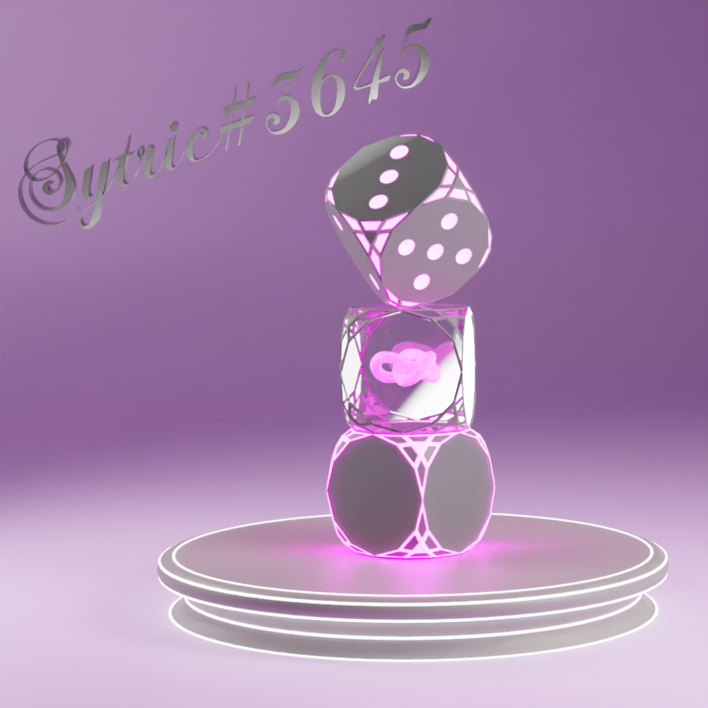 [VRChat] Custom 3D Modeled Sci-fi Dice, Display Cube, And Blank Customizable cube (Free)