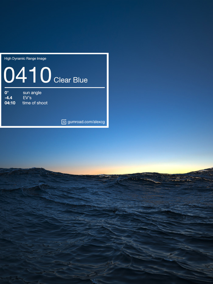 0410 Clear Blue HDRi