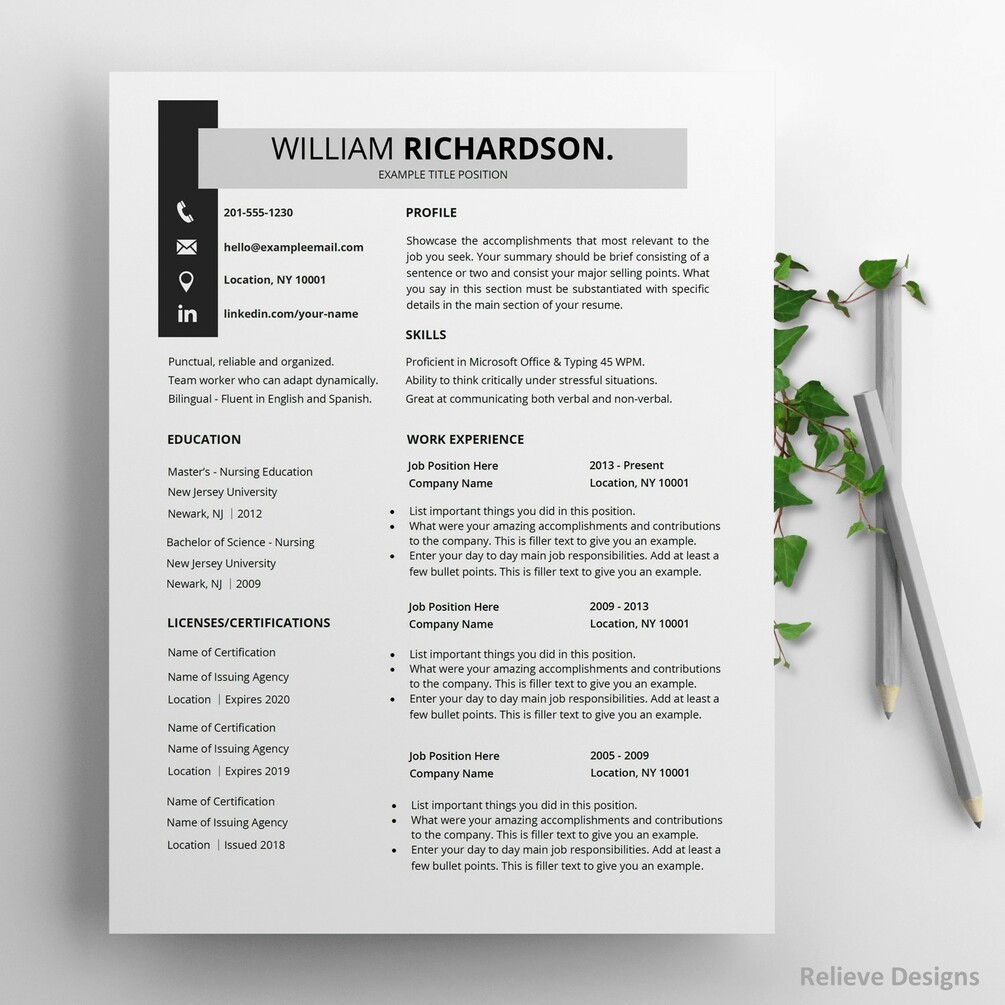 The "William" Resume Template