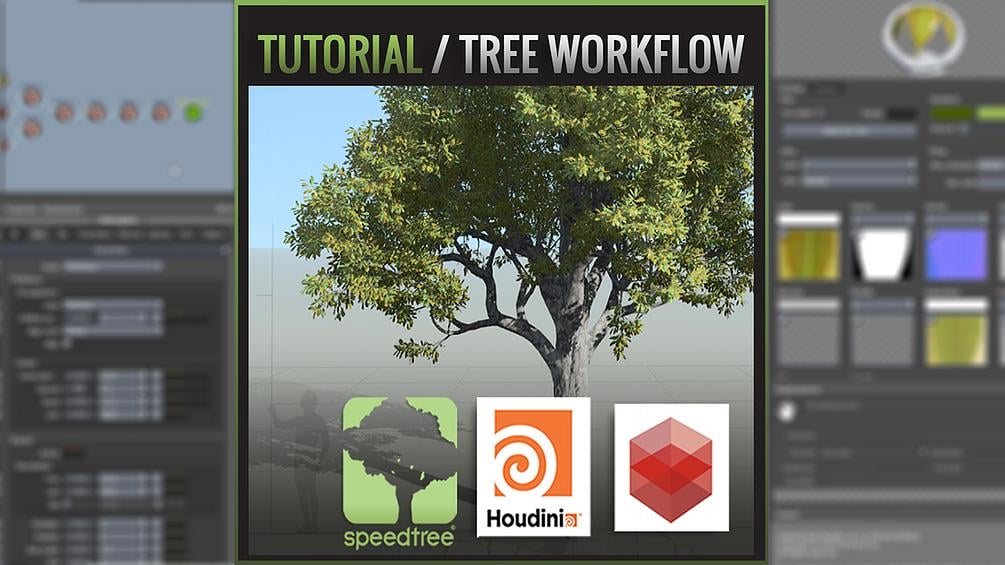 Tutorial - Full Tree workflow - SpeedTree / Houdini / Redshift