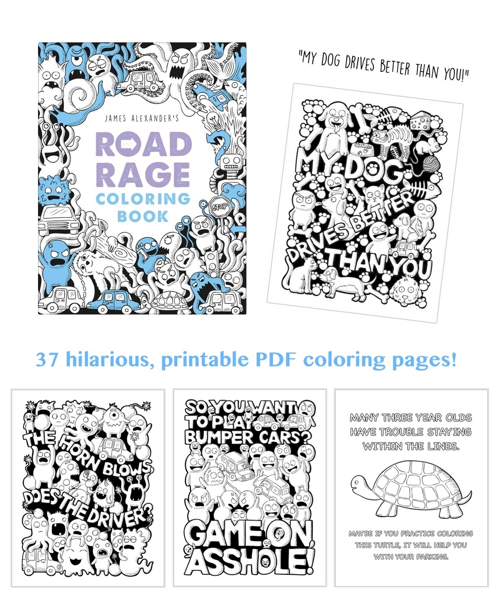 The Road Rage Coloring Book
