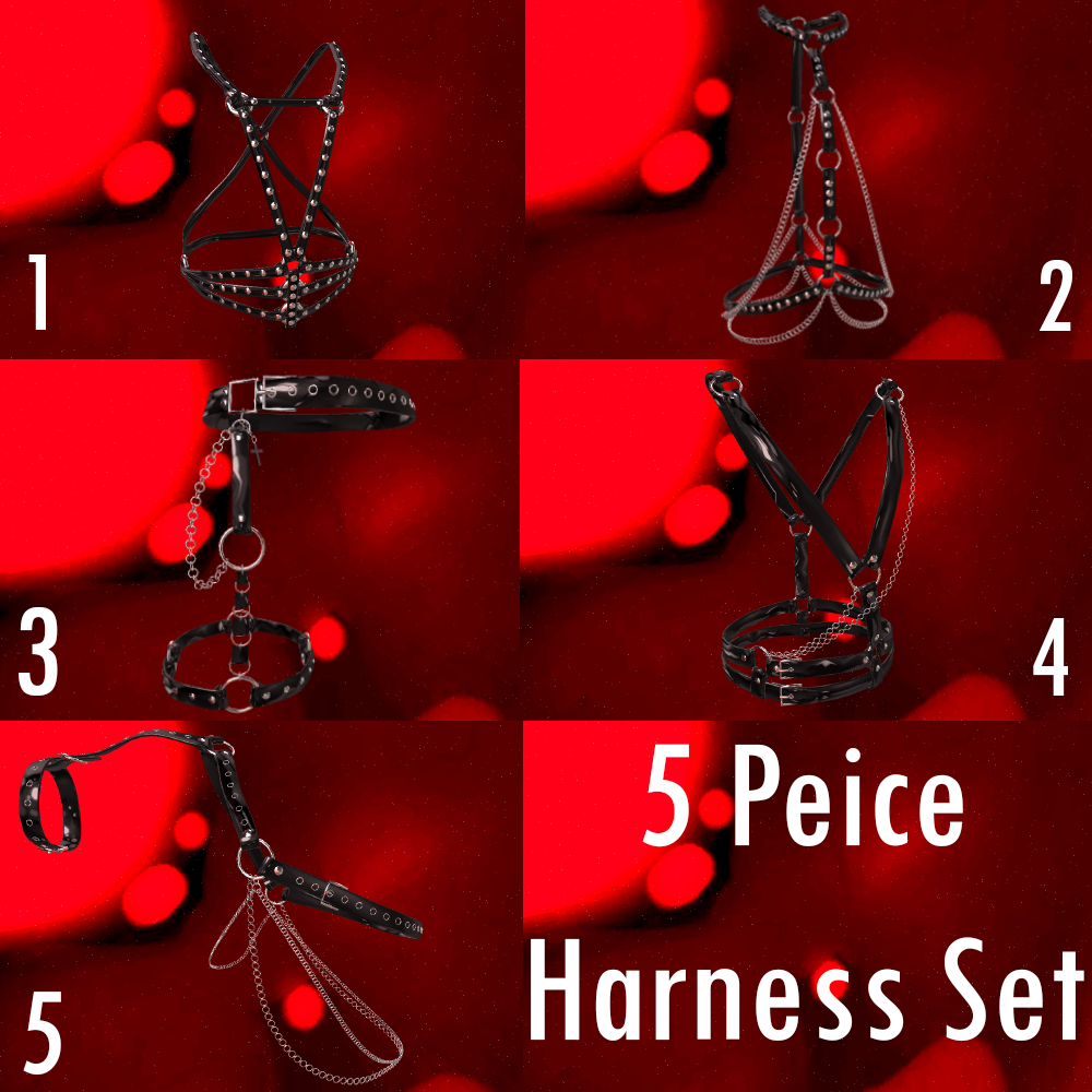 ($1) Male Harness Pack (5 Harnesses)