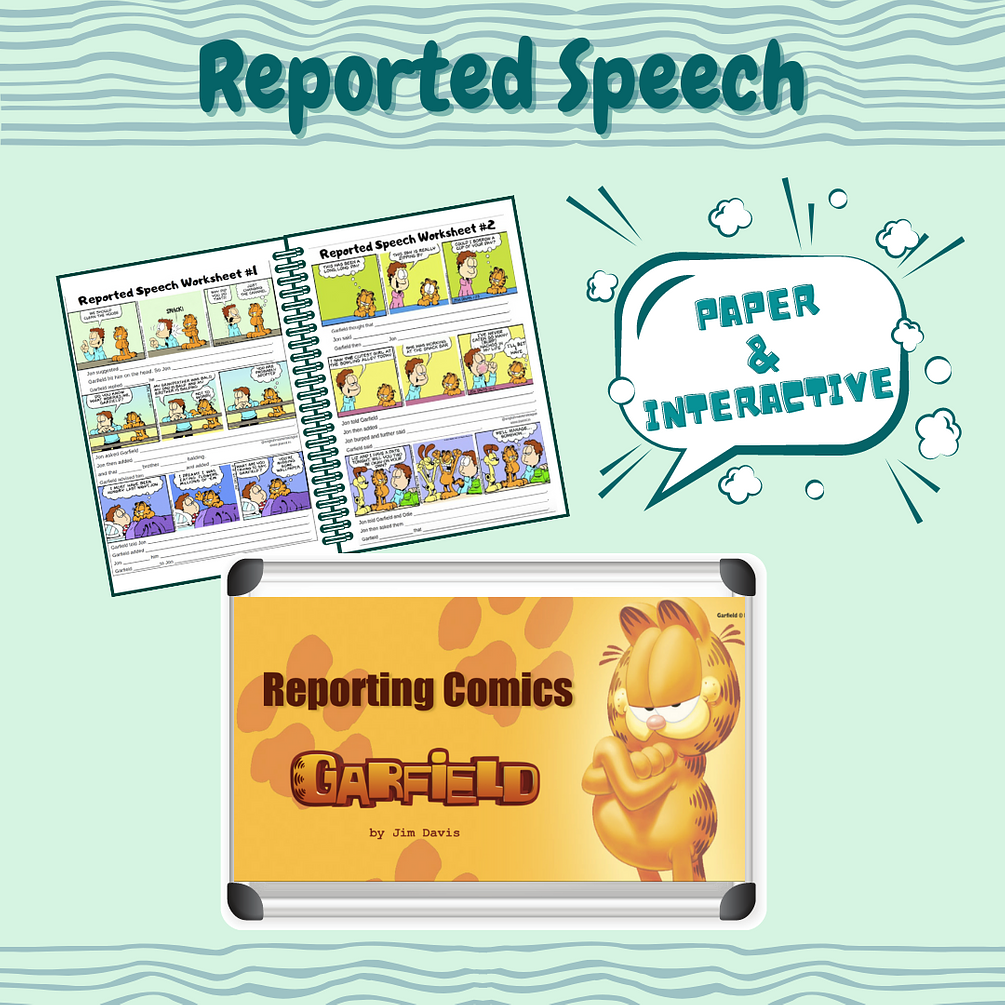 Reported Speech: Garfield Comic Strips