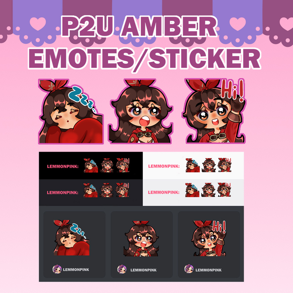 PSU Emotes/Stickers Amber