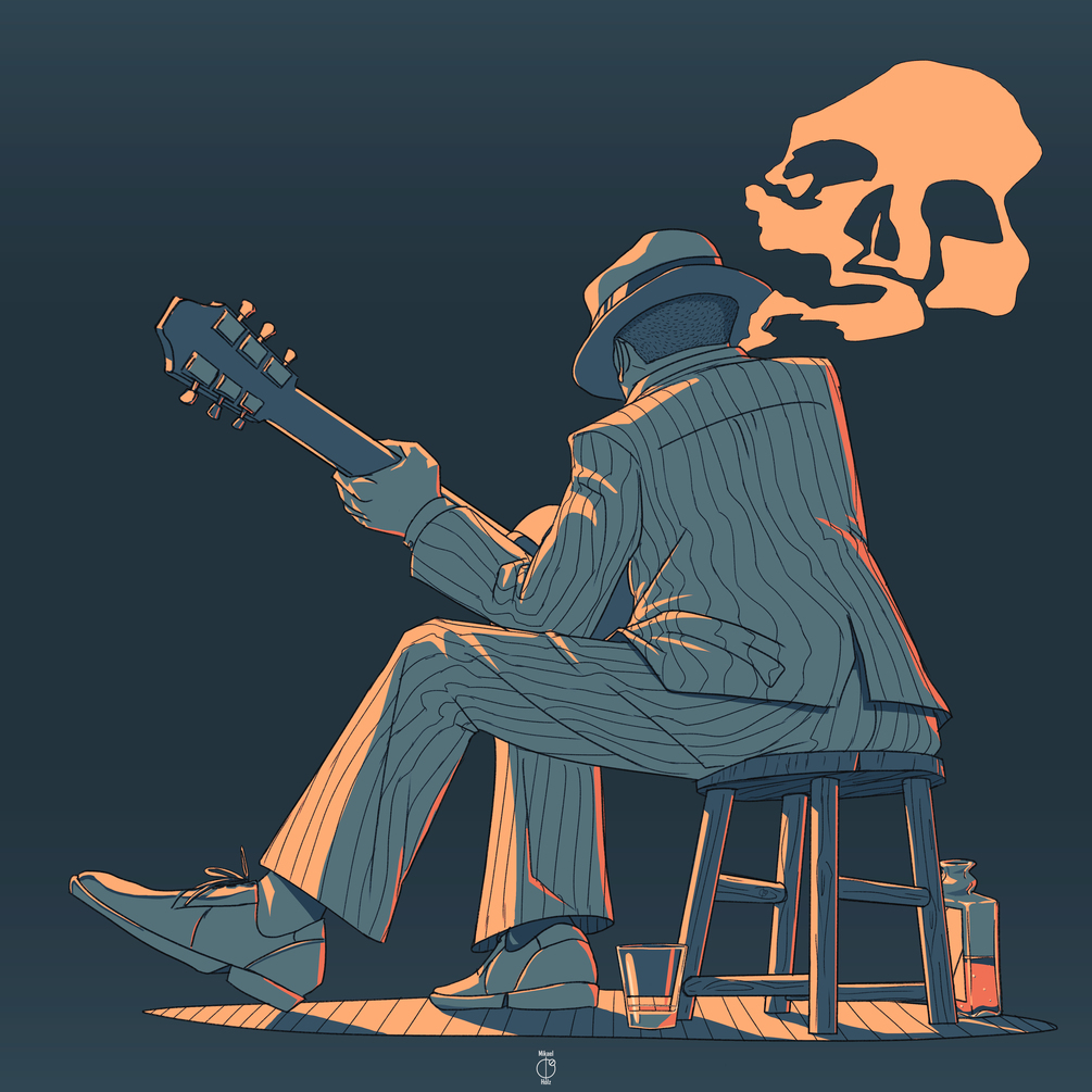 Robert Johnson tribute wallpaper.