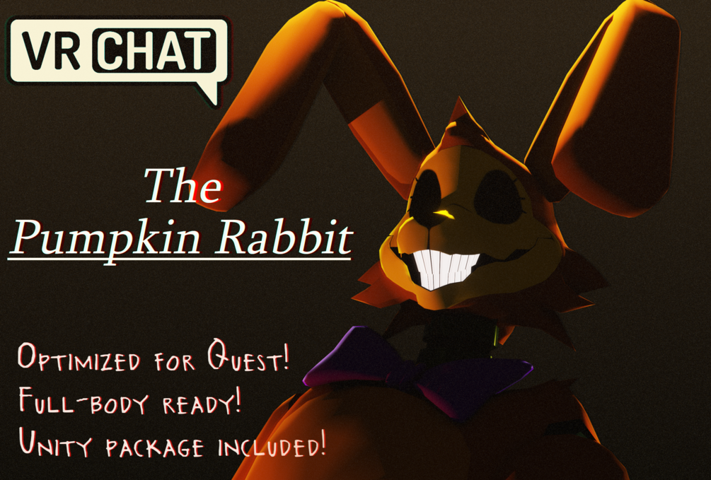 The Pumpkin Rabbit! (Happy Halloween) - VRChat Ready!