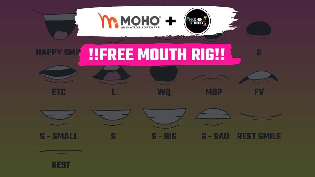FREE Moho Asset - Mouth Rig