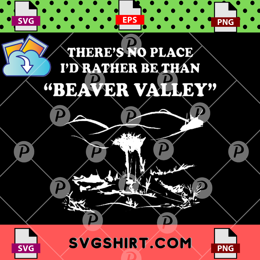 Beaver valley SVG PNG EPS DXF Digital Download