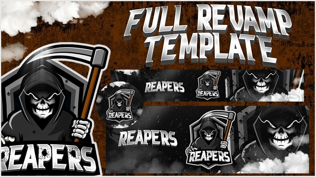 Reaper Mascot Logo/Avatar/Banner/Wallpaper Template