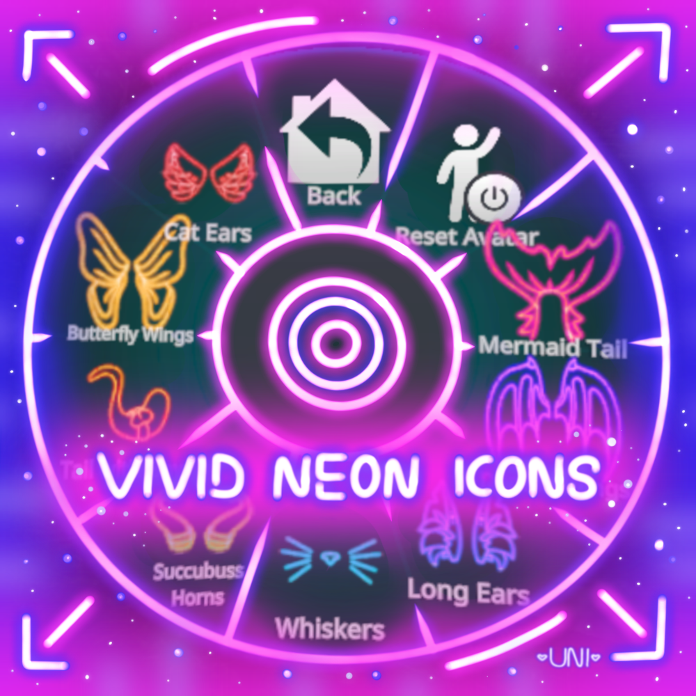 Vivid Neon Icons 2070 pieces ♡