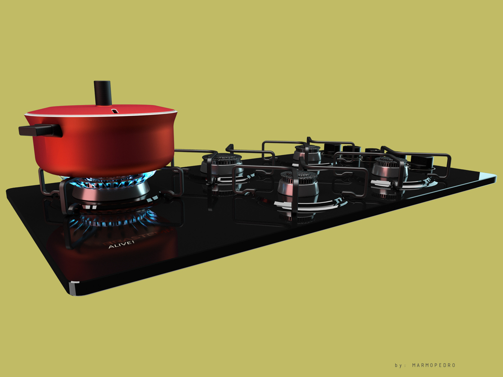Cooktop Brastemp / SketchUp 3D