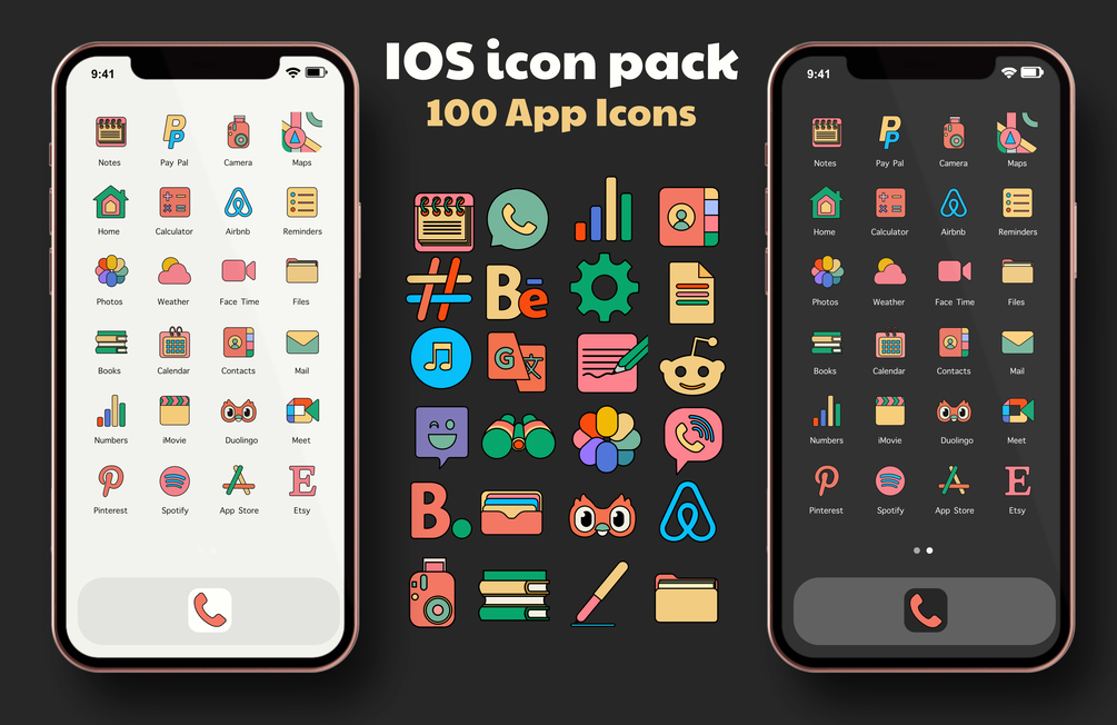 iOS 16 Icon pack - Dark and Light
