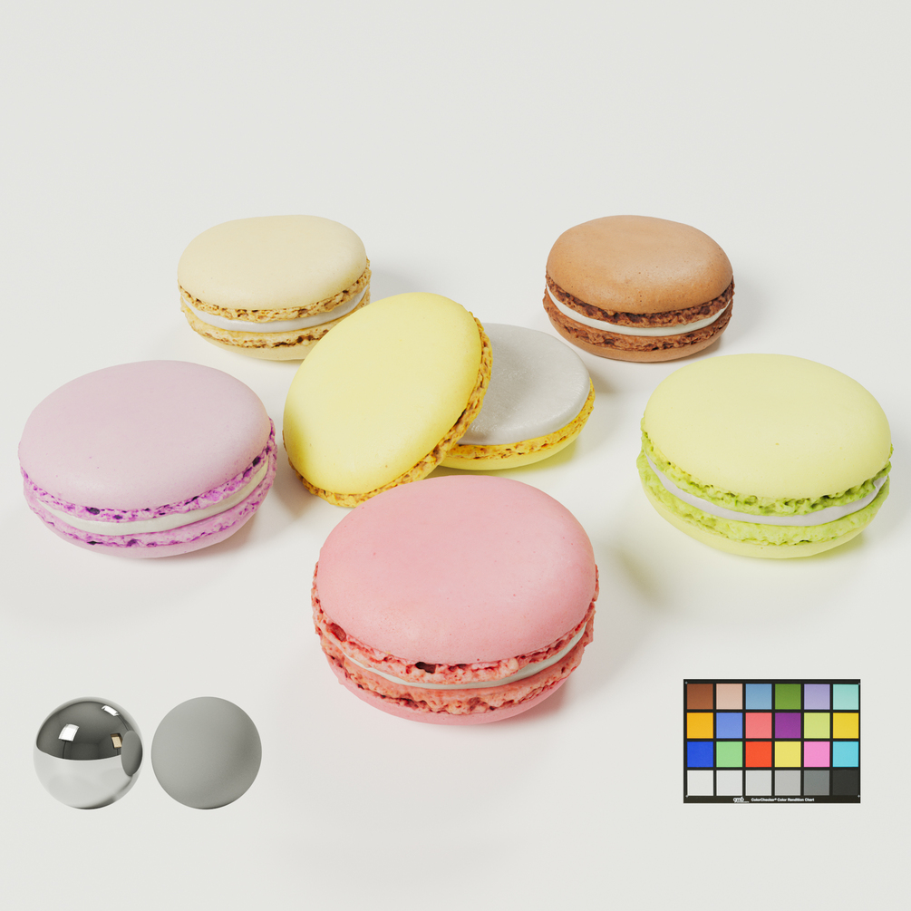 Macarons - 6 Variations (3D/Digital)
