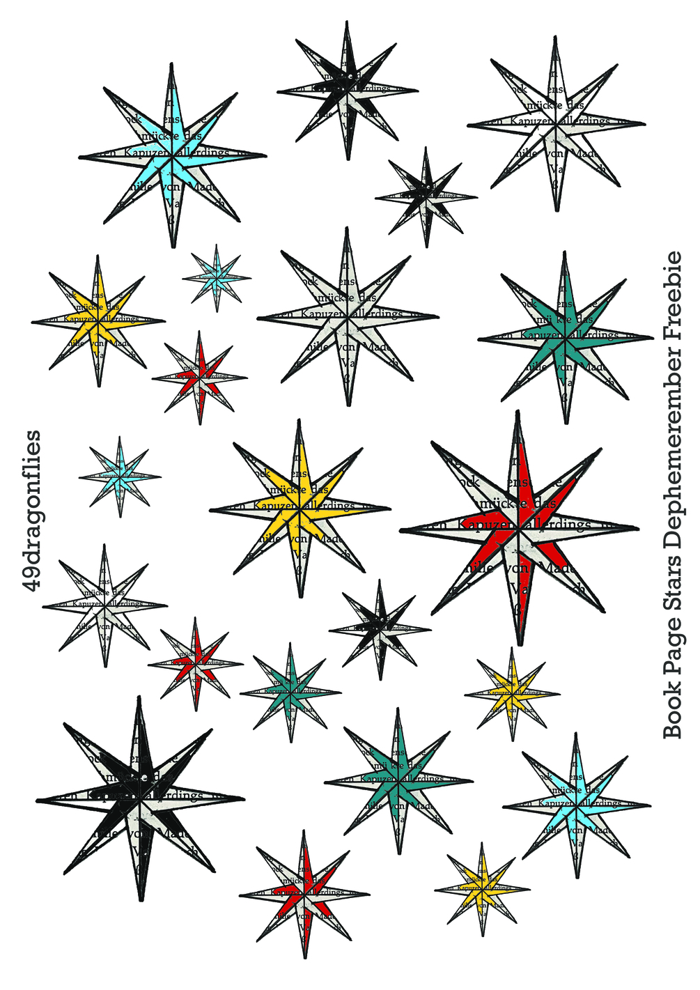 DEPHEMEREMBER Book Page Stars