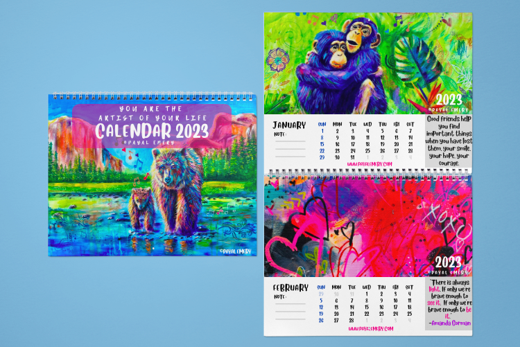 The Most Colorful and Inspiring Digital Art Calendar to Brighten Your Day