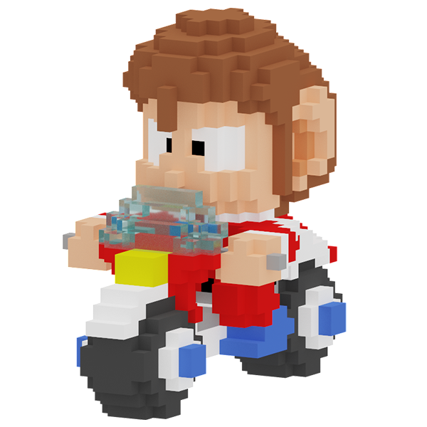 Alex Kidd moto