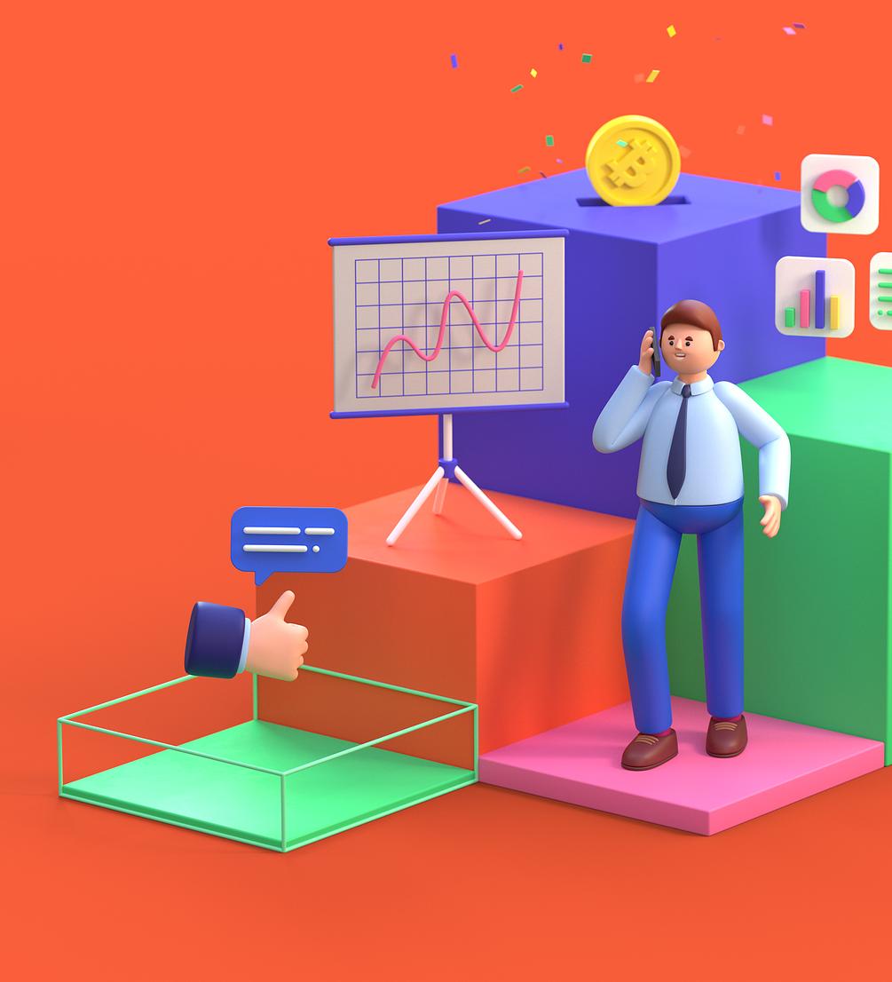 Business 3D models and illustration package