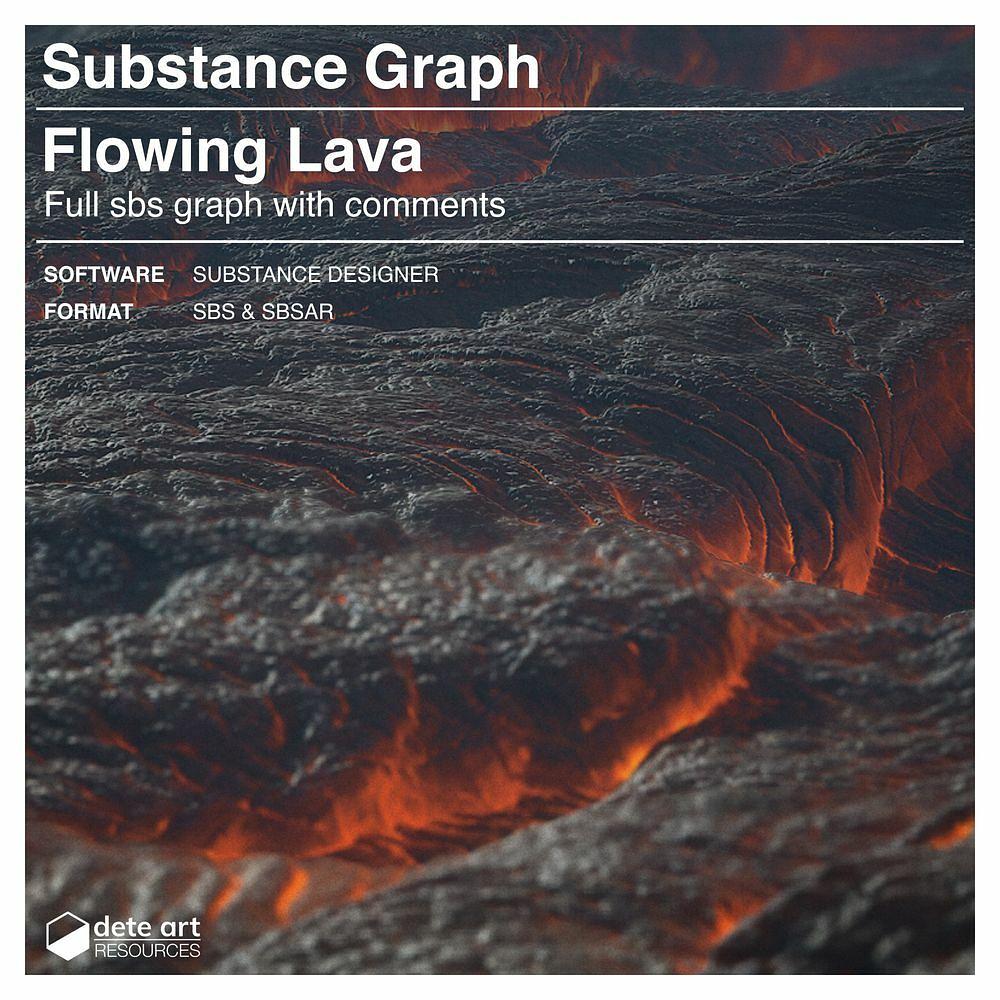 Substance Graph | Flowing Lava