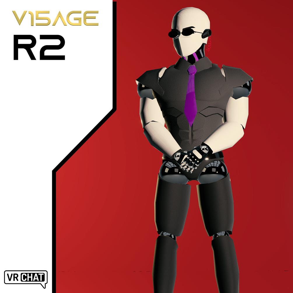 [Original 3D Model] V15AGE R2 Hotel Security Robot VRChat Avatar
