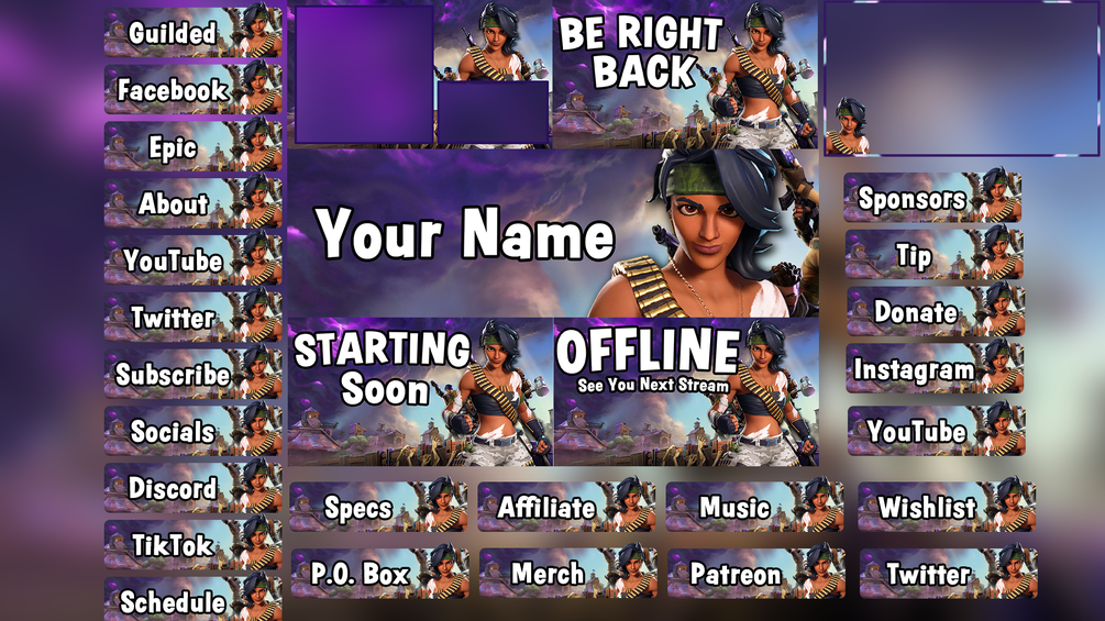 FREE Fortnite Overlay Dark