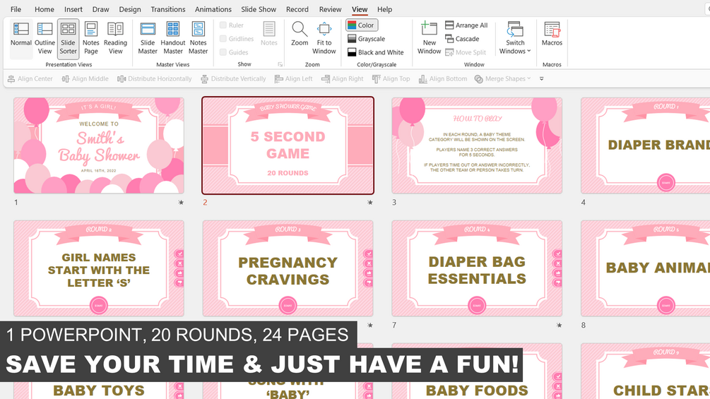5 Second Game Virtual Girl Baby Shower Games for Zoom | Virtual Baby ...