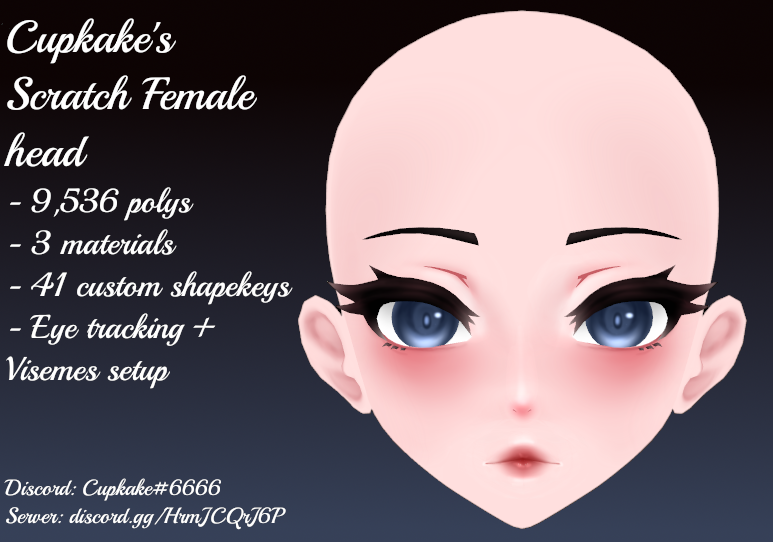 Cupkake's scratch female head! (Read description)