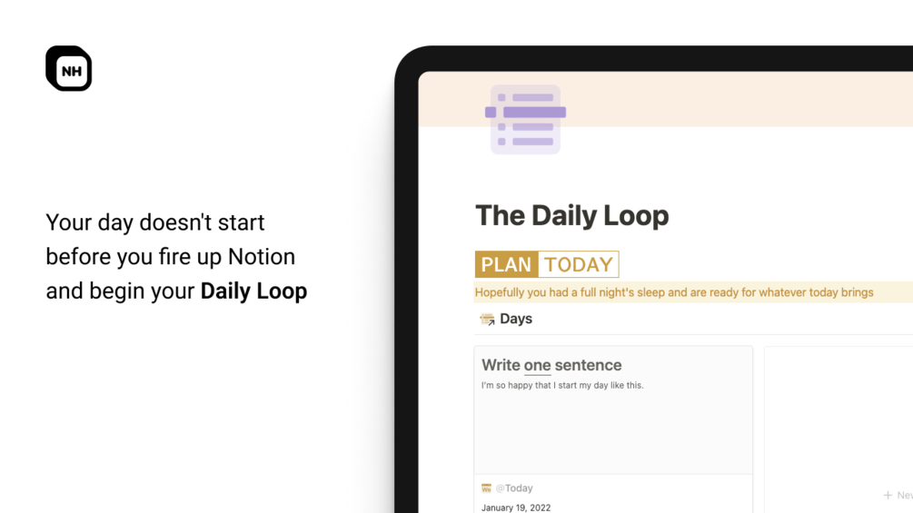 The Daily Loop (Notion Dashboard)