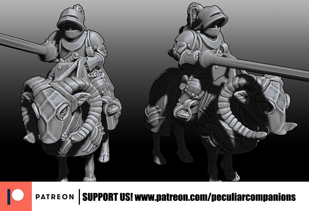 Dwarf Heavy Cavalry - Ram mount