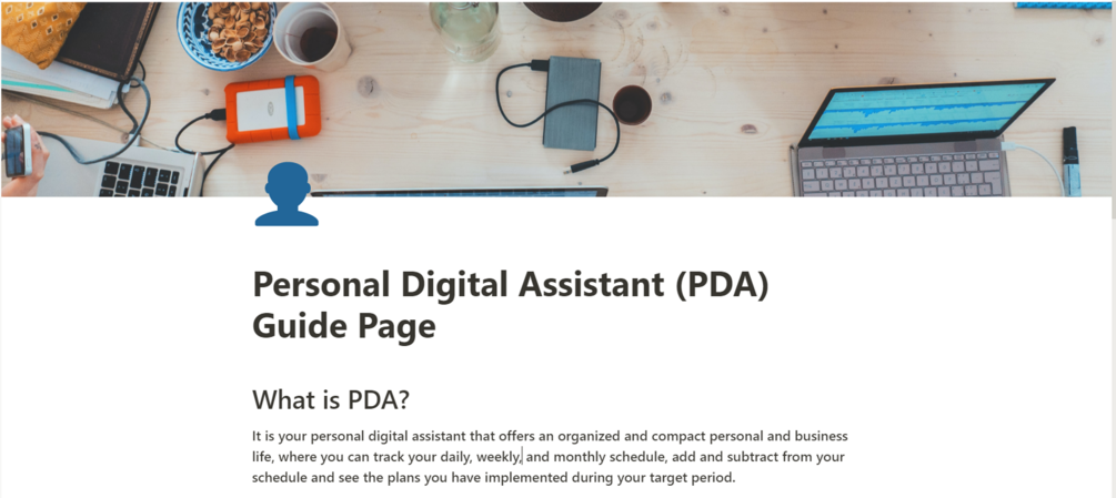 Notion Personal Digital Assistant (PDA)