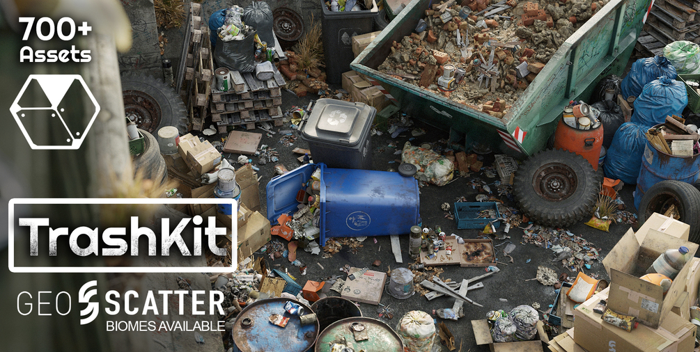 Trash Kit - 3D AssetKit