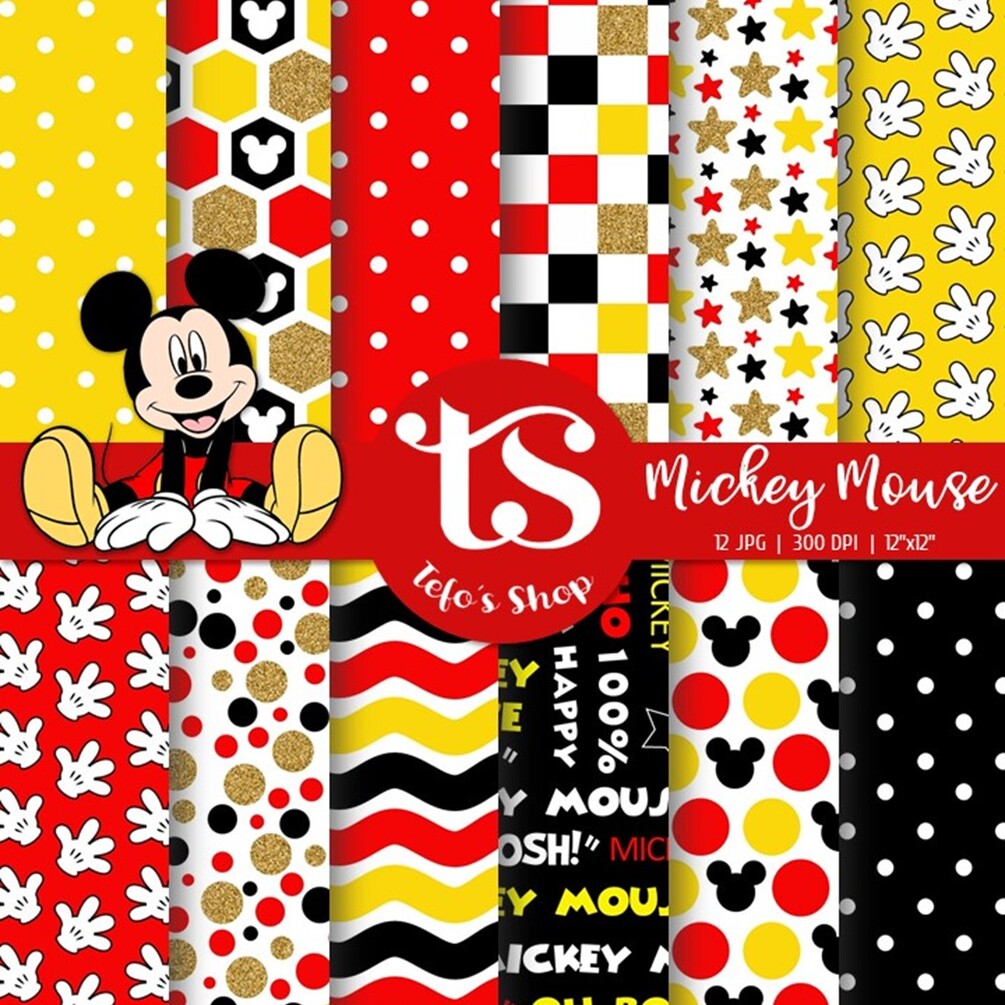 MICKEY MOUSE | Papeles digitales | Paper pack