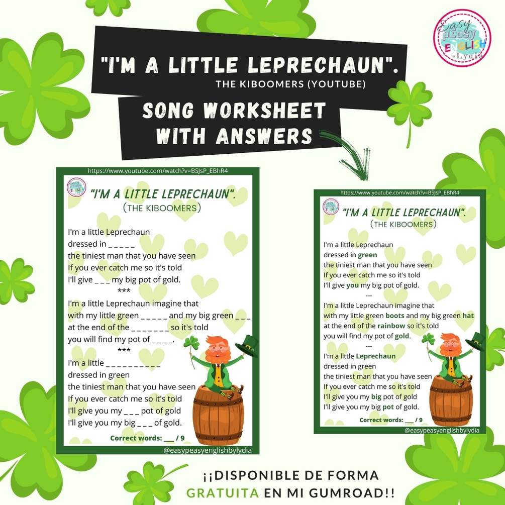 I'M A LITTLE LEPRECHAUN SONG