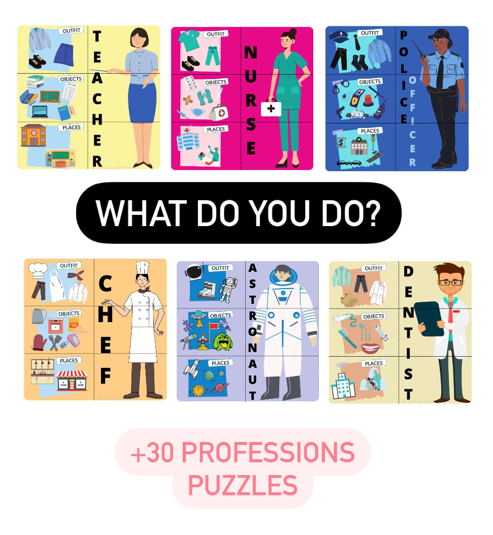 What do you do? (Professions Puzzles)